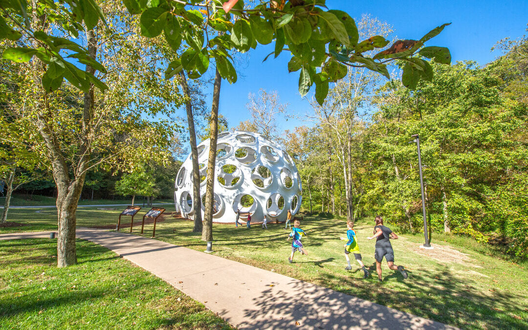 Crystal Bridges Trails courtesy of Arkansas Tourism